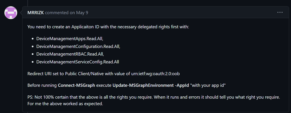 Backing up Intune configuration – Chris Sonko tech blog